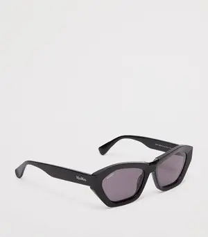 Max Mara Acetate Cat Eye Sunglasses - Black