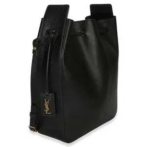 Saint Laurent Calfskin Bucket Bag - Black