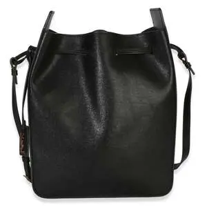 Saint Laurent Calfskin Bucket Bag - Black