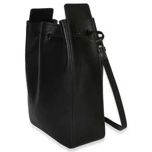 Saint Laurent Calfskin Bucket Bag - Black