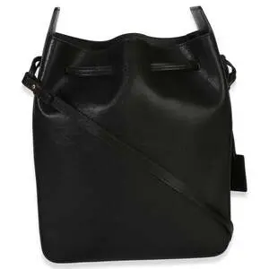 Saint Laurent Calfskin Bucket Bag - Black