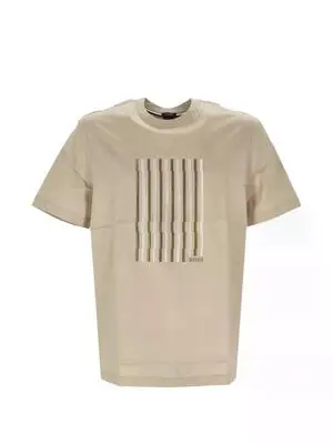 BOSS Embroidered-stripe T-shirt