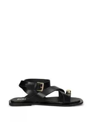 BIBI LOU Vaz Embellished Crossover-strap Sandals - Black