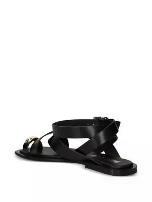 BIBI LOU Vaz Embellished Crossover-strap Sandals - Black