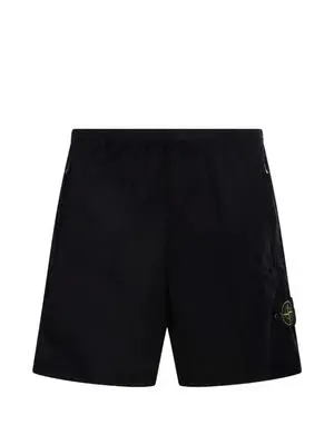 Stone Island Compass Patch Shorts - Black