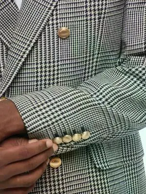 Brunello Cucinelli Double-breasted Checked-pattern Blazer