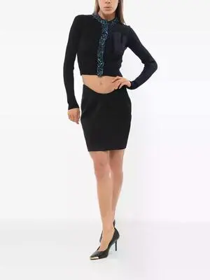 Balmain Ribbed Sequin-embellished Cardigan
