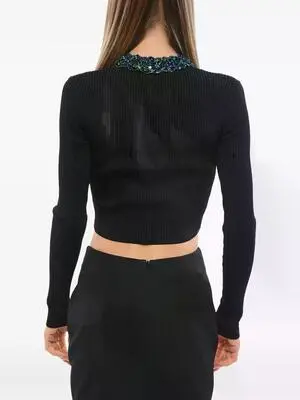 Balmain Ribbed Sequin-embellished Cardigan