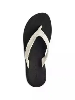 Cinq À Sept Jessica Braided Leather Sandals - White