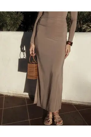 Splendid Sunsoft Upf 50+ Midi Skirt - Natural