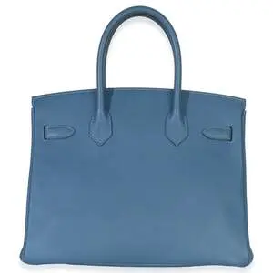 Hermès Bleu Brighton Epsom Birkin 30 Phw - Blue