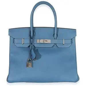 Hermès Bleu Brighton Epsom Birkin 30 Phw - Blue