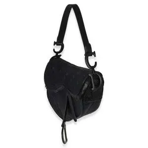 Dior Ultramatte Woven Calfskin Saddle Bag