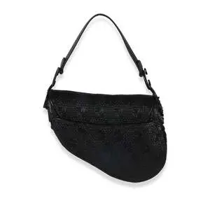 Dior Ultramatte Woven Calfskin Saddle Bag