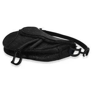 Dior Ultramatte Woven Calfskin Saddle Bag