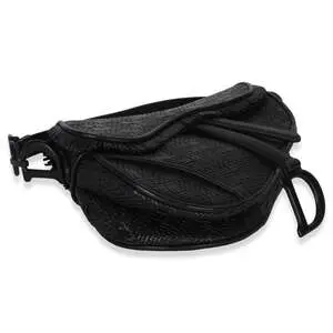 Dior Ultramatte Woven Calfskin Saddle Bag