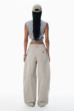 Alexander Wang Cotton-blend Balloon-leg Pants - Stone
