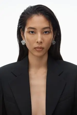 Alexander Wang Cropped Tuxedo Wool Blazer