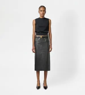 TOD'S Leather Skirt