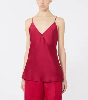 Max Mara Silk Cami Top - Red