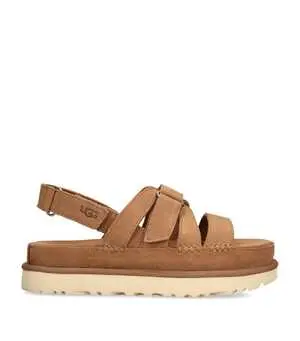 UGG Suede Goldenstar Gleam Sandals - Beige