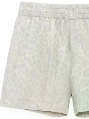 ANINE BING Kam Leopard-print Shorts - Neutrals