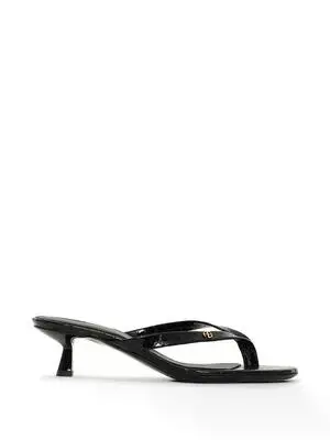 ANINE BING Noelle Croc-embossed Heeled Sandals