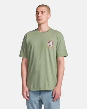 Volcom Great Divide Short Sleeve Tee - Brown Olive