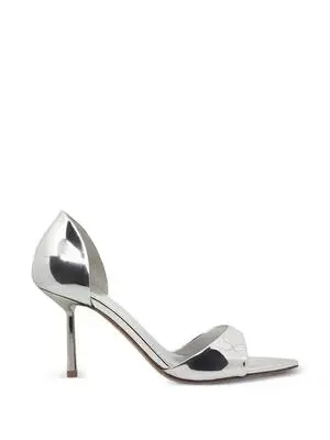 Le Silla Silver Tone Sandals For Women