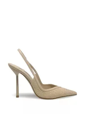 LE SILLA Woven Point-toe Pumps - Neutrals