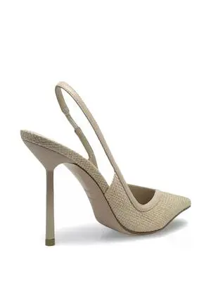 LE SILLA Woven Point-toe Pumps - Neutrals