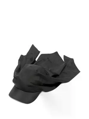 JIL SANDER Draped Hat - Black