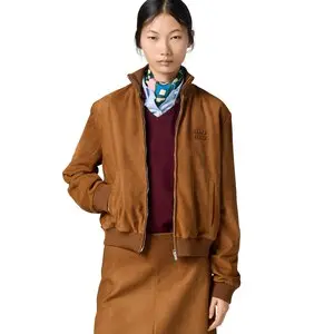 Miu Miu Waxed Suede Jacket