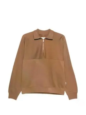JIL SANDER Quarter-zip Sweatshirt - Brown