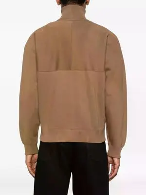 JIL SANDER Quarter-zip Sweatshirt - Brown