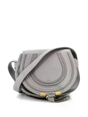 Chloé Marcie Leather Mini Crossbody Bag - Grey