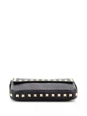 Valentino Garavani Rockstud Top Handle Pouch - Black