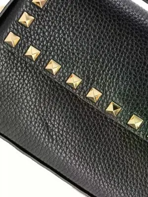 Valentino Garavani Rockstud Top Handle Pouch - Black