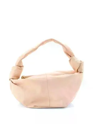 Bottega Veneta Double Knot Leather Mini Hobo Bag - Neutrals