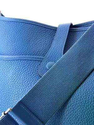 Hermès Evelyne Iii Clemence Gm Crossbody Bag - Blue