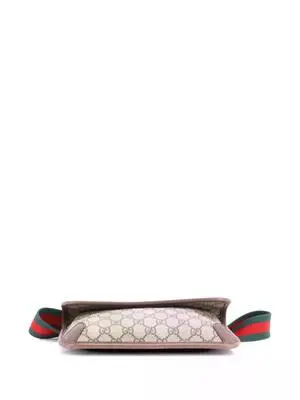 Gucci Neo Vintage Flap Gg Coated Canvas Belt Bag - Brown