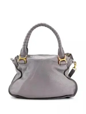 Chloé Marcie Leather Medium Satchel - Grey