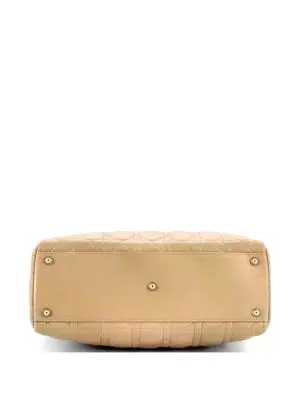 Dior Lady Large Tote Bag Quilted Lambskin - Neutrals