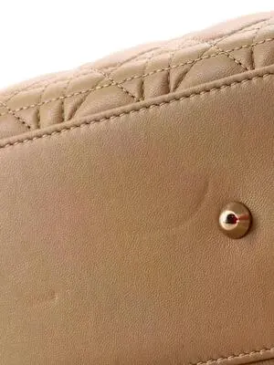 Dior Lady Large Tote Bag Quilted Lambskin - Neutrals