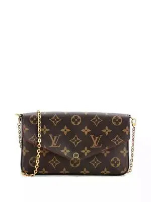LOUIS VUITTON Felicie Pochette Monogram Canvas - Brown
