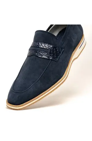 ZELLI ITALIA Meo 3 Penny Loafer - Navy