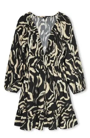 Rails Krina Brushstroke Print Dress - Caicos
