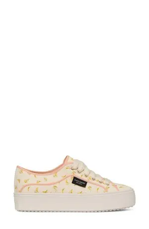 Kate Spade New York Banana Platform Sneakers - Cream