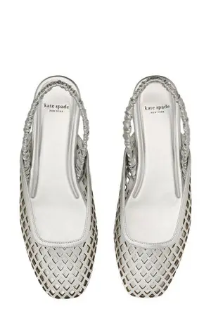 Kate Spade New York Slingback Flat - Silver