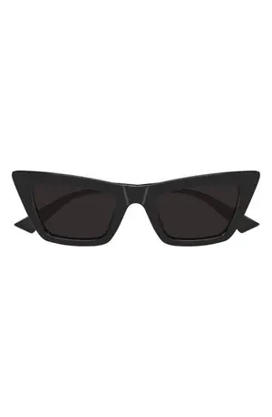 Bottega Veneta 53mm Cat Eye Sunglasses - Black